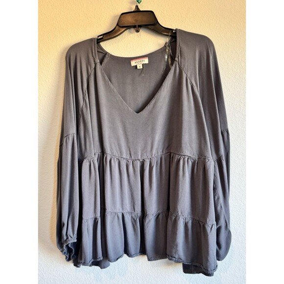 ANDREE BY UNIT | Tops | Andree By Unit Womens Gray V Neck Long Sleeve ...